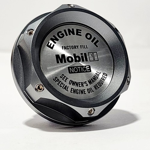 Gunmetal Billet Racing Engine Oil Cap Mobil 1 | Toyota Camry Tacoma ...