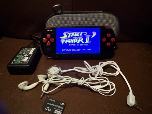 Sony PSP 3001 black/Red God Of War Ghost Of Sparta, Battery, charger ...