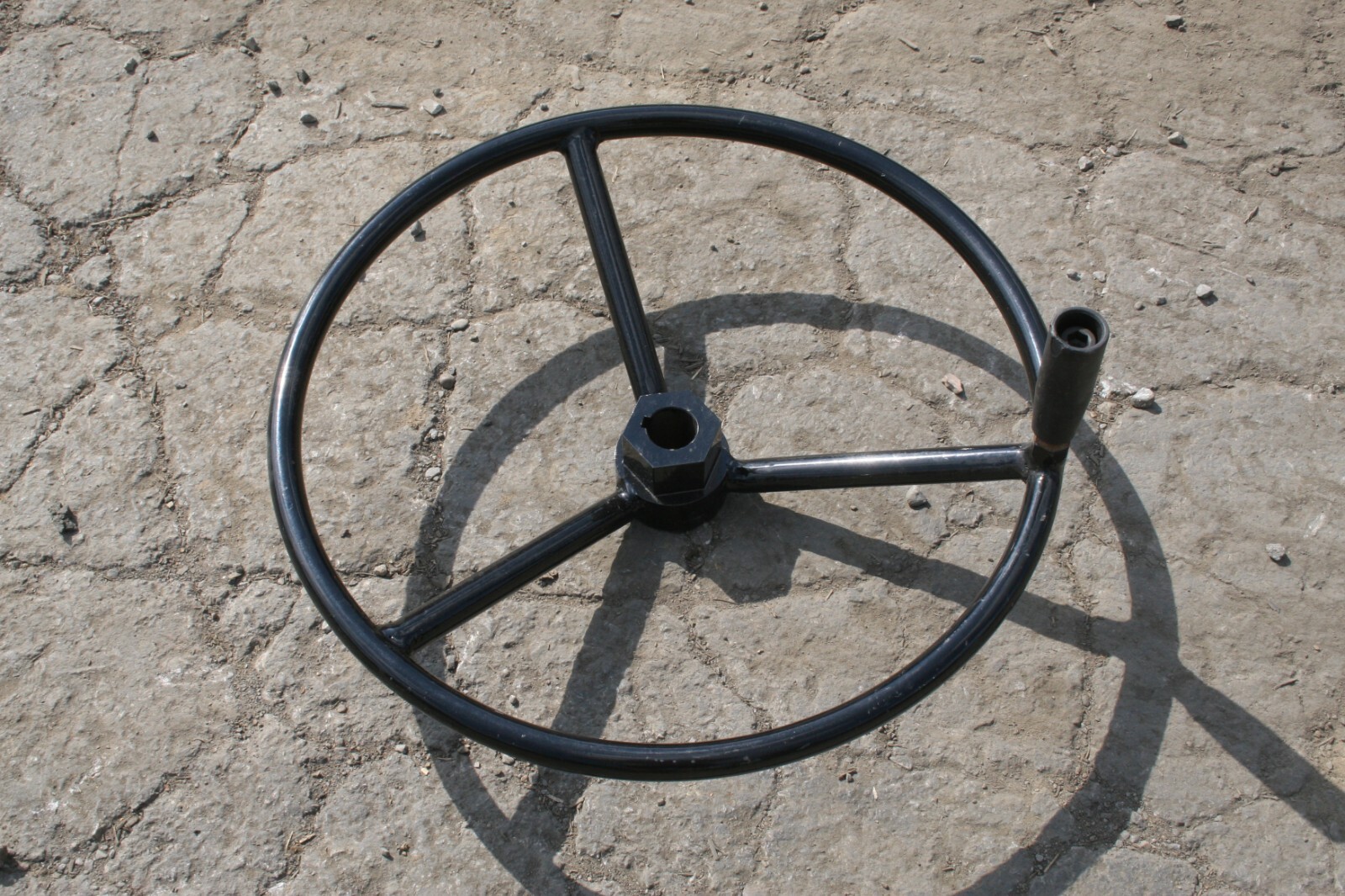 18" Black Gate Valve Wheel Handle Fits 1" Shaft/Key Type | eBay