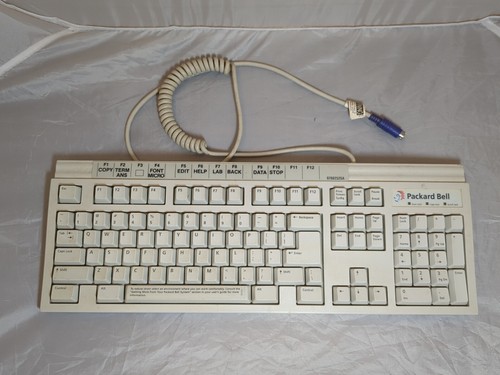 Vintage Packard Bell Mechanical Keyboard Model 5130 Clicky Vintage ...