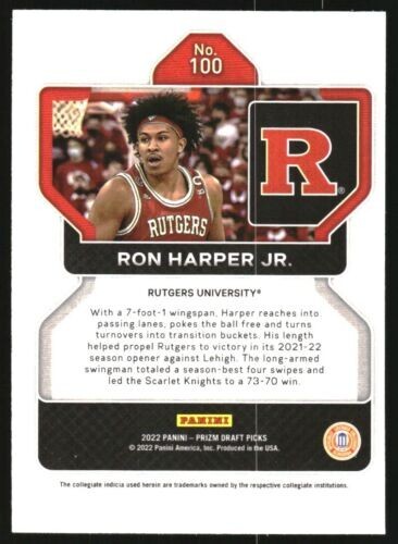 2022-23 Panini Prizm Draft Picks #100 Ron Harper Jr. | eBay