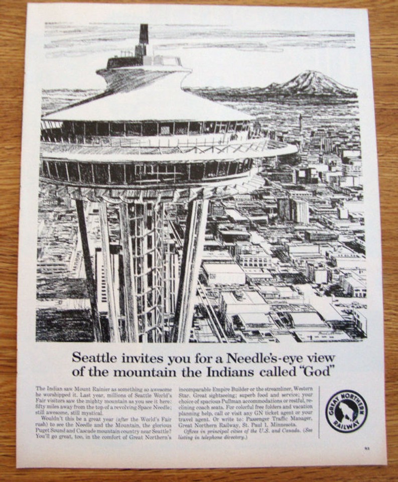 1963 Mercury Comet Ad 1963 Seattle Space Needle Ad | eBay
