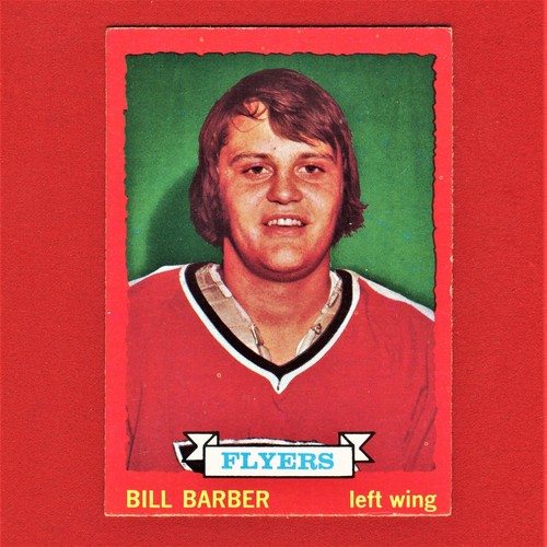 Bill Barber - 1973/74 - Flyers - O-Pee-Chee - #81 - Dark Back - (EX+ ...