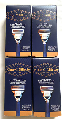 King C Gillette Neck Razor with 2 Cartridges Each( Total of 4pk) | eBay