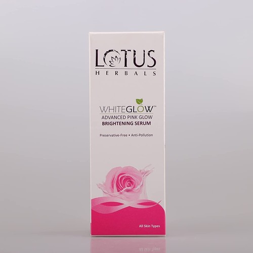 Lotus Herbals Whiteglow Advanced Pink Glow Brightening Serum Dull Skin ...