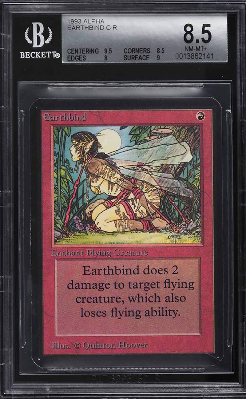 MTG Magic The Gathering Alpha Earthbind BGS 8.5 with 9.5 sub | eBay