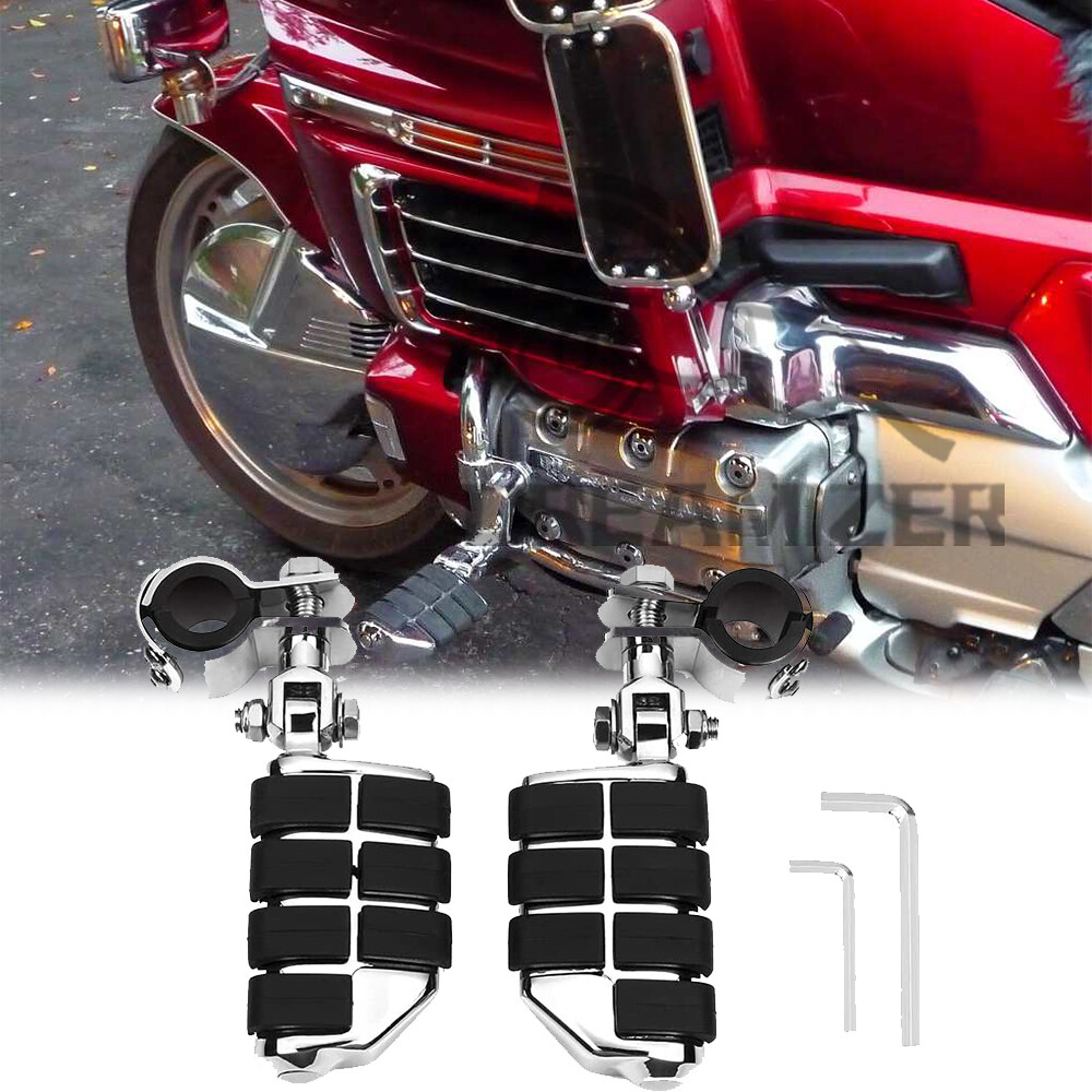 Motorcycle Road Pegs Bar Infinite Highway Pegs In Chrome, Pair