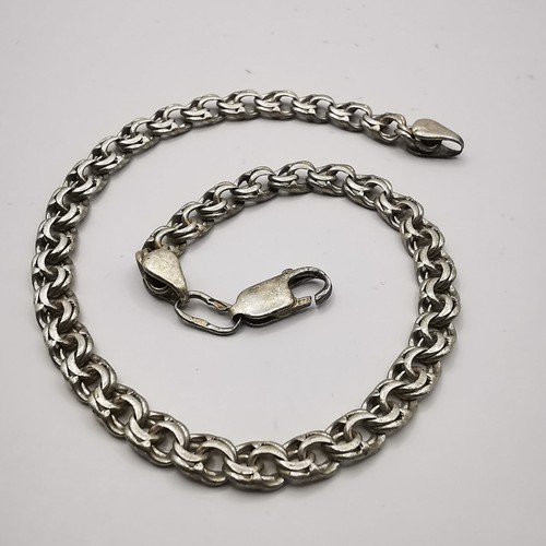 925 Sterling Silver 5mm Bracelet Vintage Retro Link 10.77g | eBay