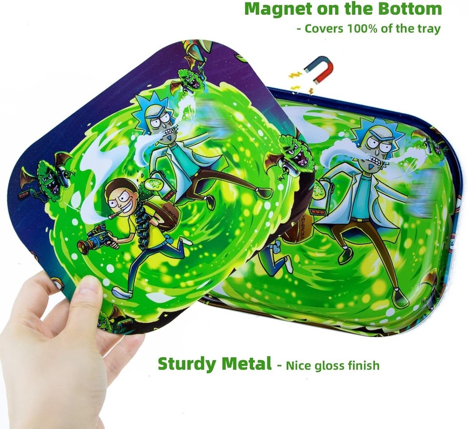 Metal Trays With Pvc Soft Magnetic Lid Metal Tray With Lid Cover Small ...