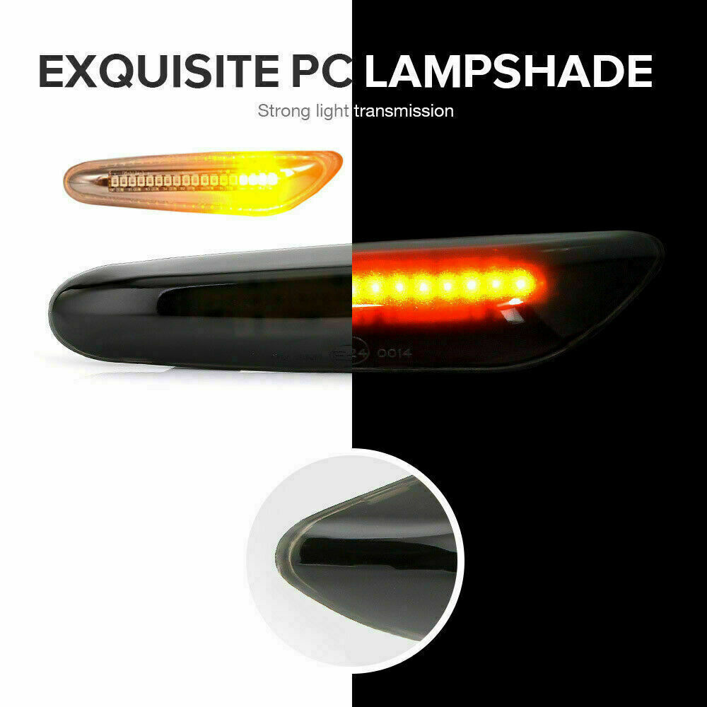 Dynamic LED Side Marker Indicator Signal Light For BMW E46 E60 E36 E87 ...