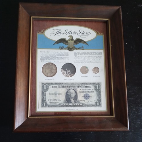 The Silver Story Framed U.S.A Silver Currency/ Silver Certificate ...