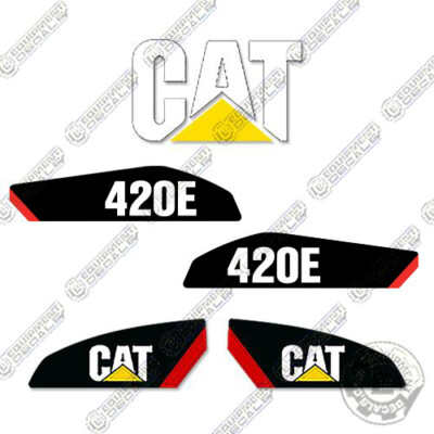 Fits Caterpillar 420E Backhoe Loader Decal Kit Equipment Decals 420 E ...