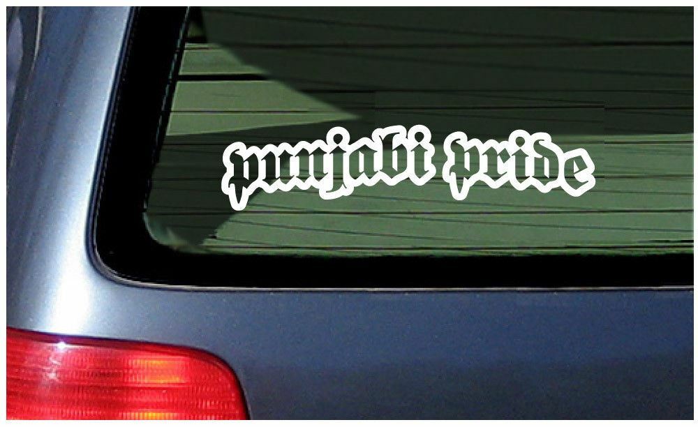 punjabi pride car window fun sticker india pakistan asia decal vinyl ...