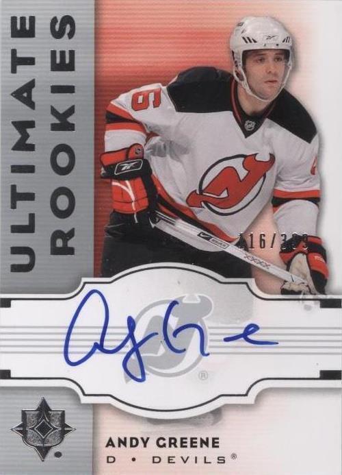 2007-08 Ultimate Collection - Ultimate Rookies Andy Greene #137 /399 ...