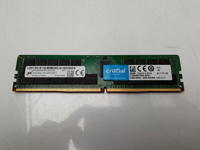 Crucial 32GB 2400 MHz DDR4-2400 PC4-19200U DDR4 Server RAM ...