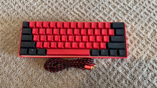 RARE Original Clix x Matrix Official Gaming Keyboard 60% Red Switches ...
