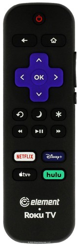 Element 3226001005 Roku TV Remote Control Netflix Disney Apple Hulu ...