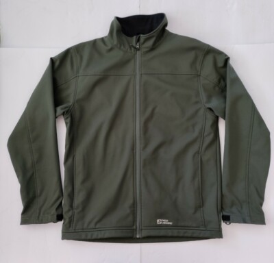 Red Ledge Men's Medium Softshell Green Zip Jacket Fleece Lining ...