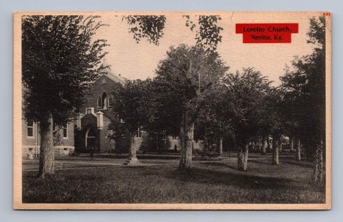 Loretto Academy Church ~ Nerinx Kentucky Antique Marion Co Collotype ...