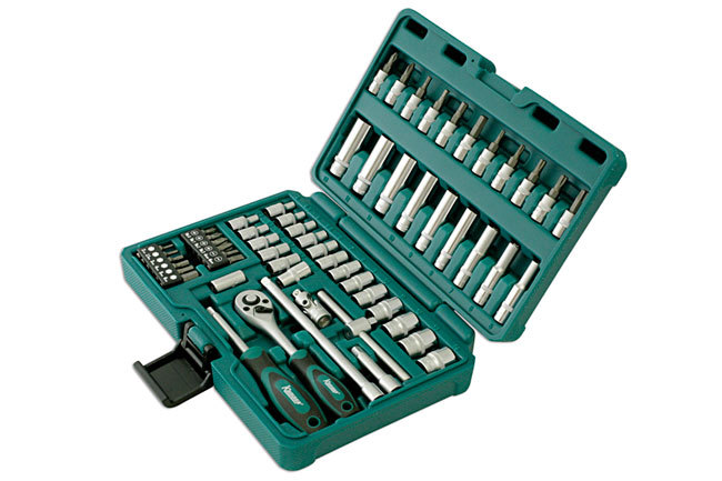 Kamasa Tools Offer! Socket Set 58 Pieces 56017 1/4 Drive * Chrome ...