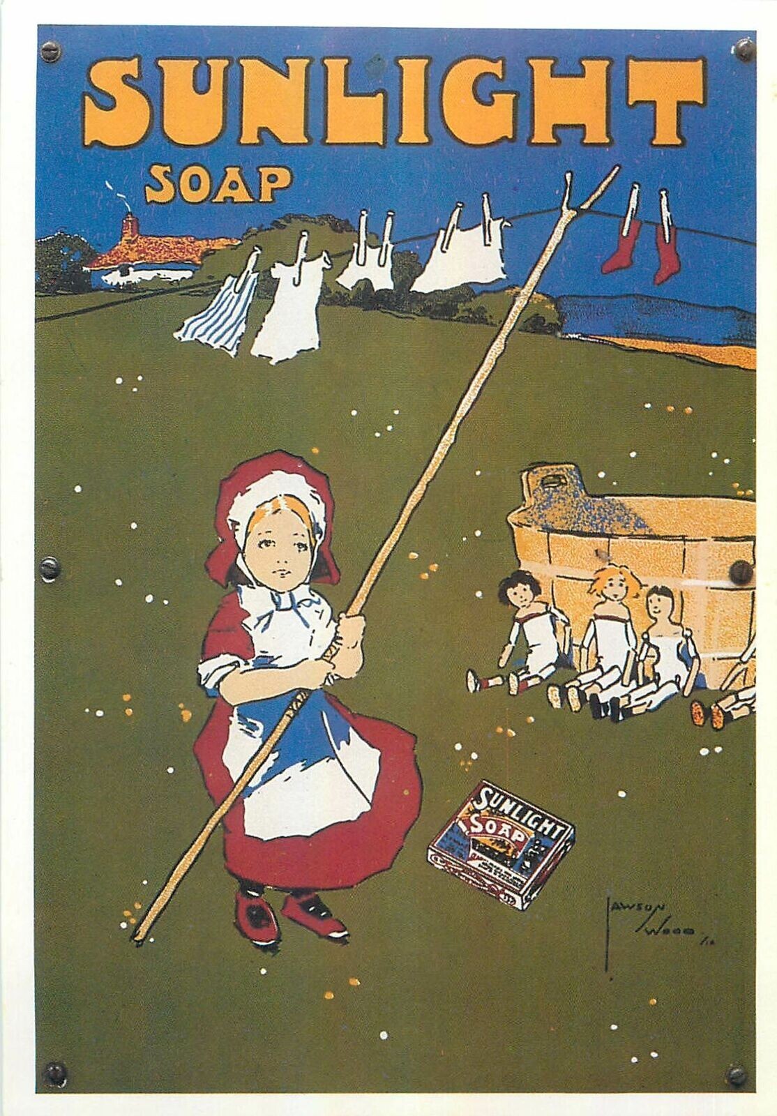 Sunlight Soap poster advertising postcard | eBay