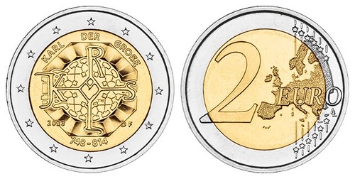 BRD 2 EURO 2023 KARL DER GROSSE KOMPLETTSATZ ODER EINZELSTÜCKE | eBay.de