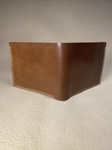 Horween Shell Cordovan Wallet Mens Handmade Stitched Leather Bifold Natural | eBay