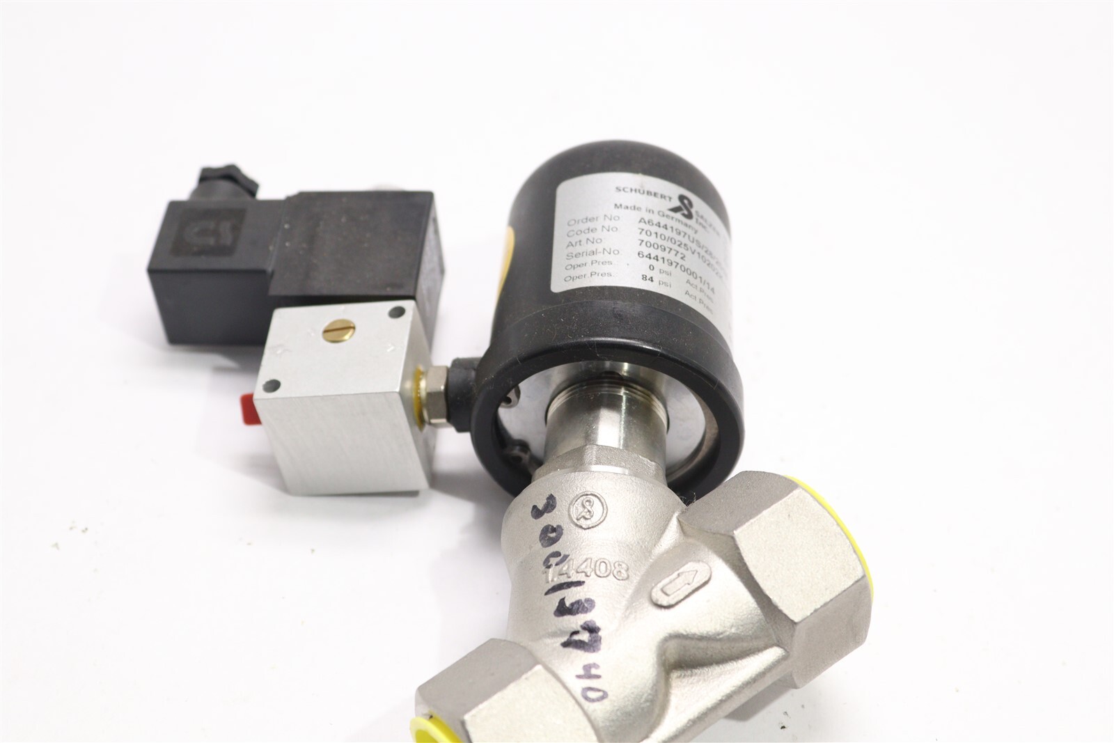 SCHUBERT SALZER ANGLE VALVE TYPE 7010/025V10202K----7S---7 | eBay