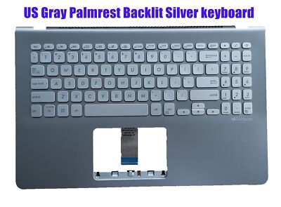 US Gray Palmrest Backlit keyboard for Asus X530U S530U K530U X530UA ...