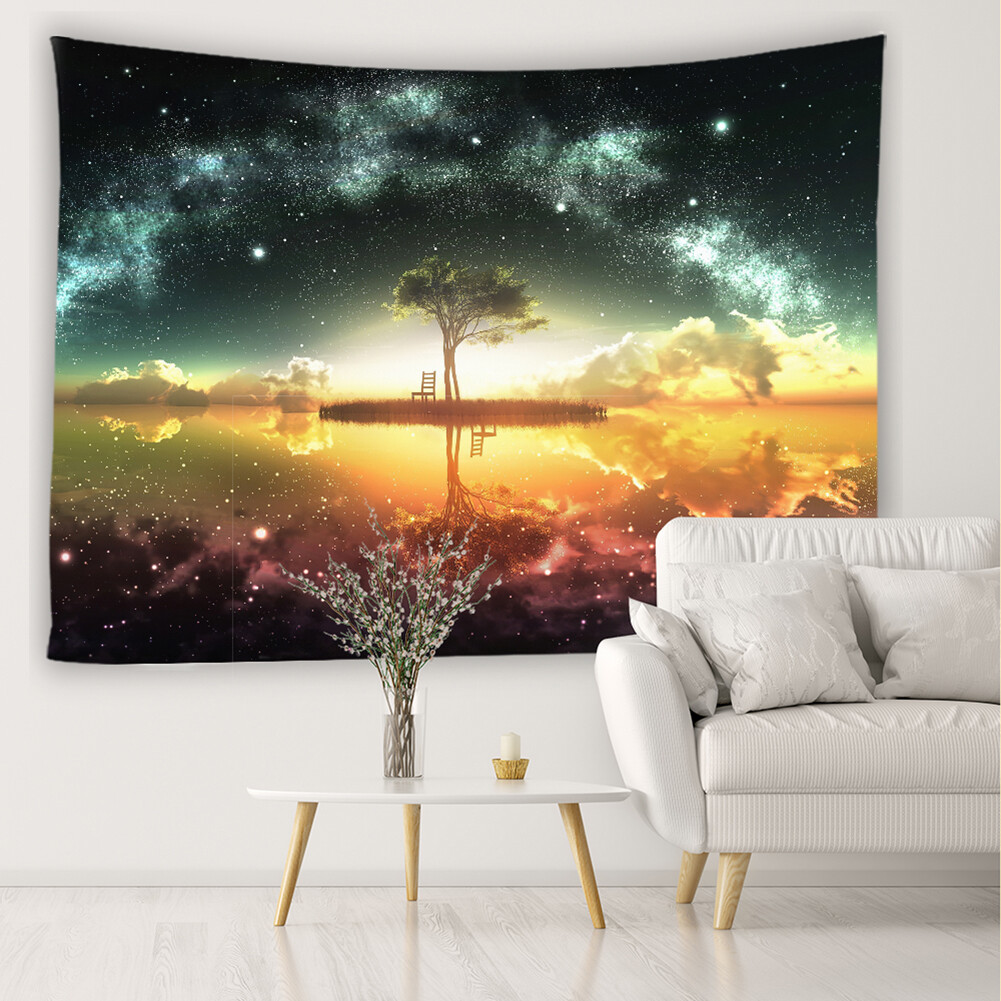 AU Tree Tapestry Wall Hanging Rugs Home Decorative Carpet for Bedroom ...