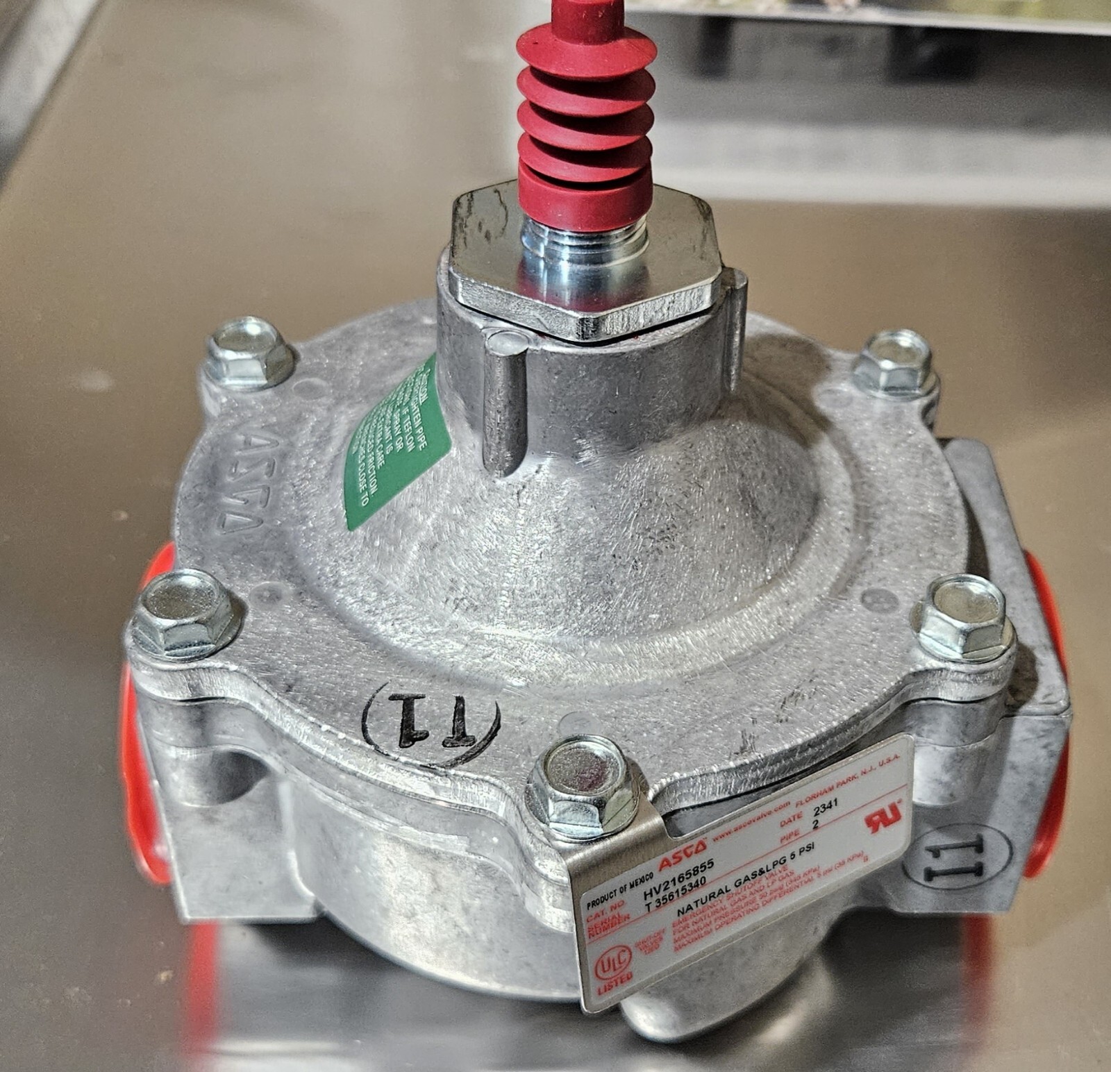 Asco RedHat HV2165855 2-Way Cable Release Valve 2" Inch NPT Natural LP ...