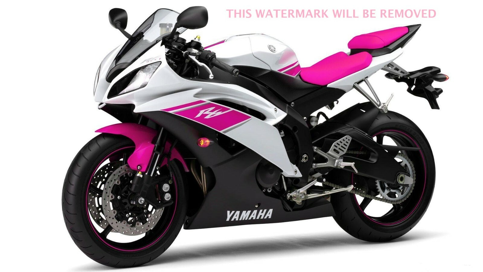 Yamaha R6 White Pink