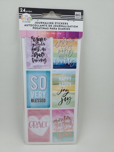 The Happy Planner FAITH Journaling Stickers NEW 24 pcs 673807610064| eBay
