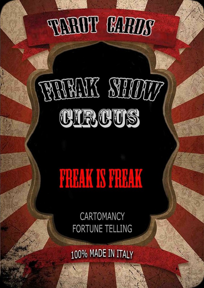 tarot card cards deck rare vintage oracle freak freaks geek circus ...