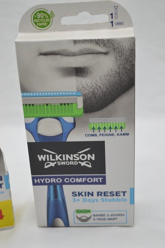 Lot Rasoir Wilkinson Hydro confort SKIN RESET + 9 lames NEUF recharge ...