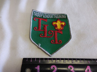 BSA Troop Leader Training Shield Patch Badge Boy Scouts Green Red ...