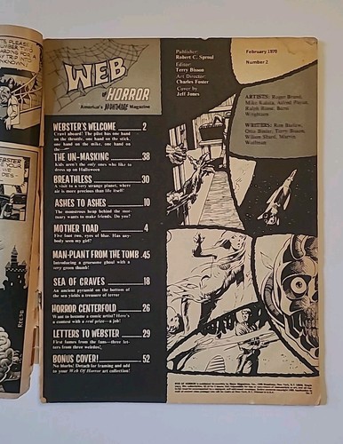 Web Of Horror #2 1970 American Nightmare Mag First Bernie Wrightson ...