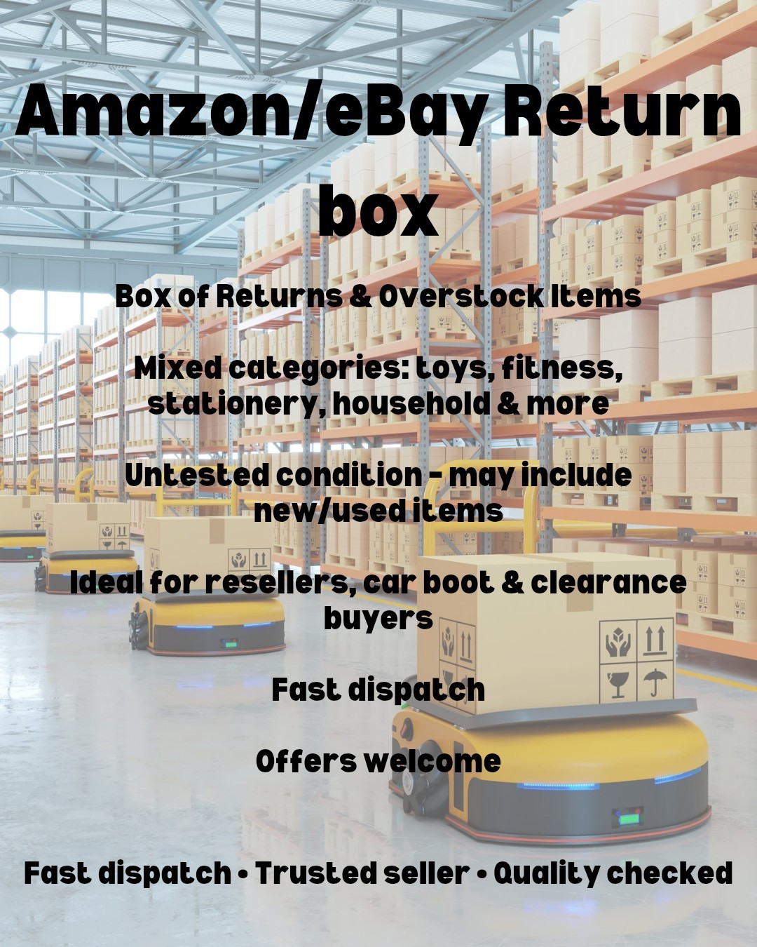 Box of Amazon/eBay Returns, Overstock Items – Toys, Fitness, Stationery Etc. | eBay UK