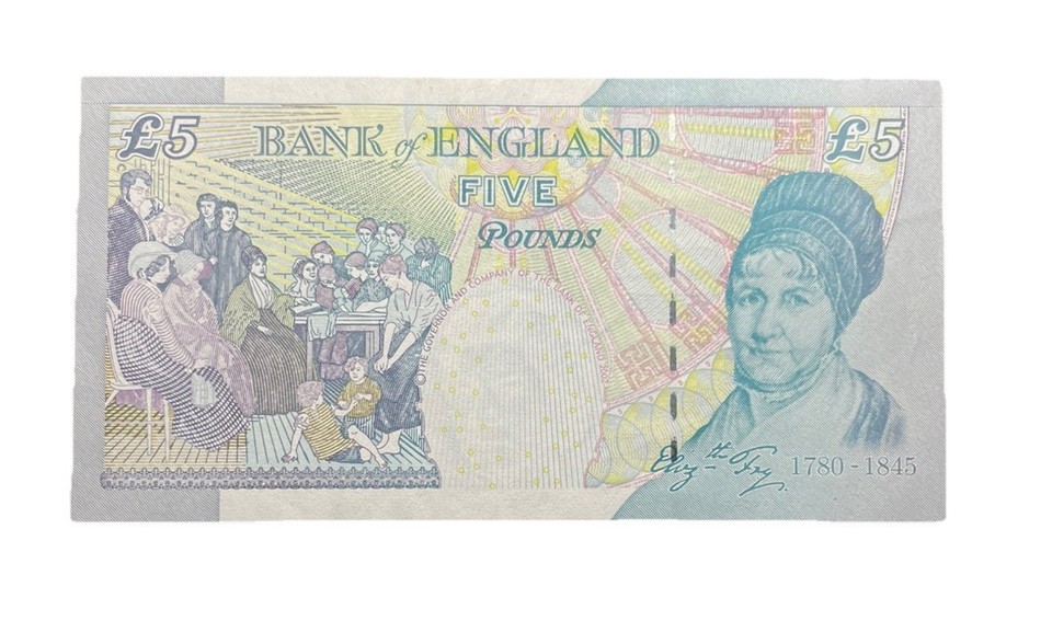 Bank of England five pounds Lowther £5 BankNote crisp clean good ...