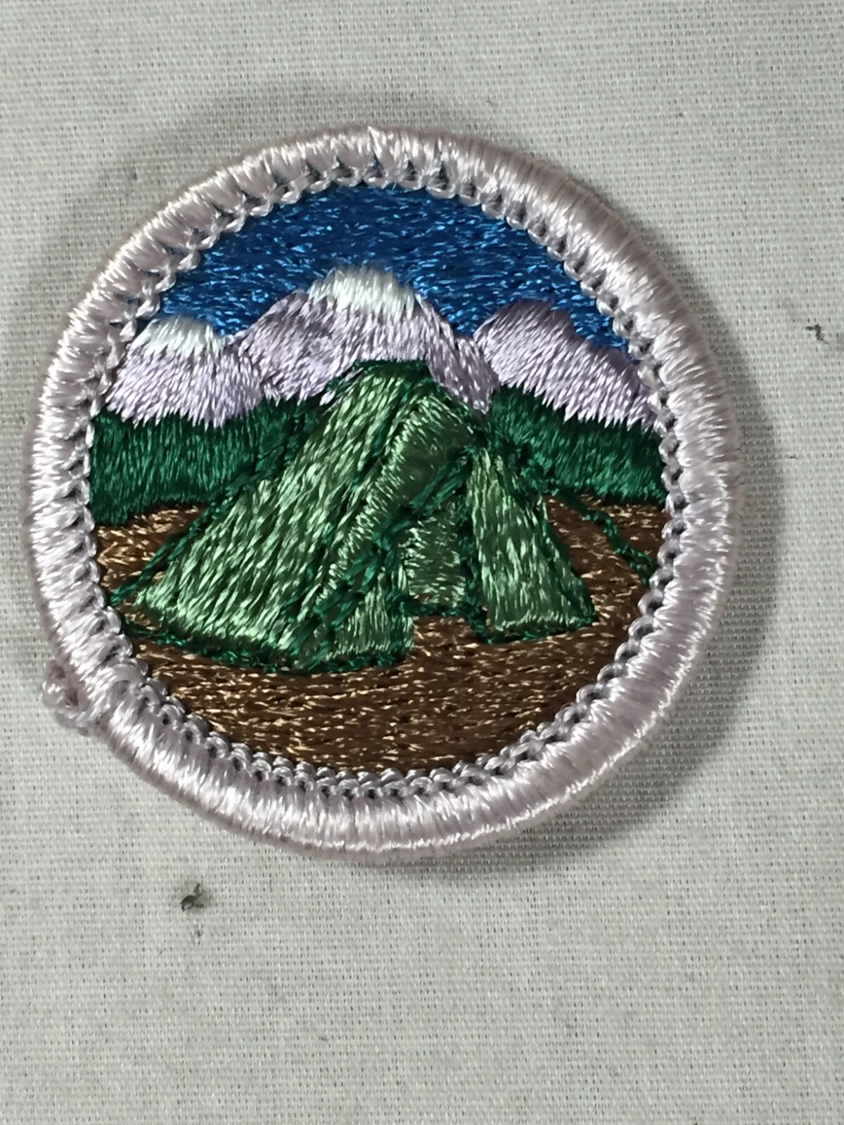 Camping Boy Scout Merit Badge plastic back BSA Patch | eBay
