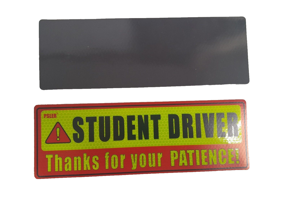 PSLER Student Driver Magnet for Car, Thanks For Your Patient | eBay