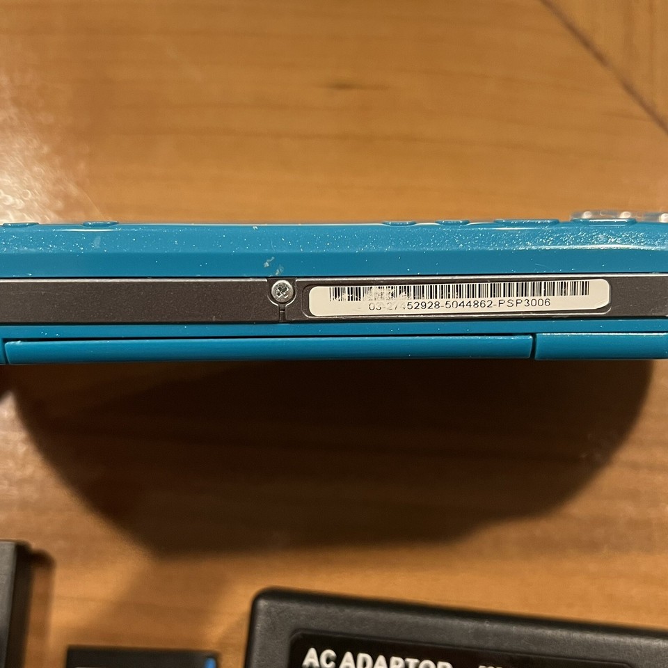 Rare Turquoise Sony PSP 3000 3006 System w/ 64gb Memory Card Bundle ...