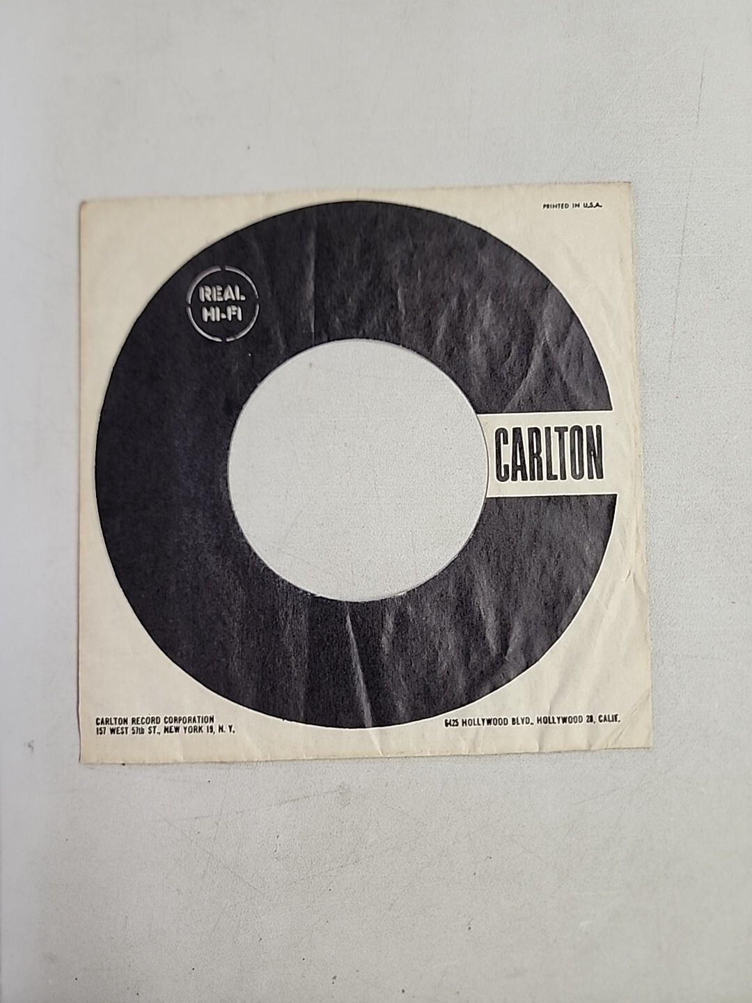 45 RPM 7" RECORD SLEEVES CO. SLEEVE 1 PACK SEE PHOTOS - Carlton (SLV161 ...