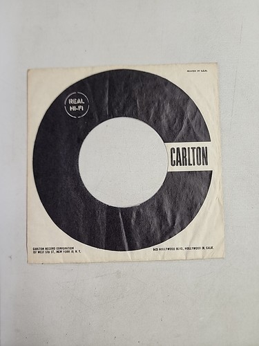 45 RPM 7" RECORD SLEEVES CO. SLEEVE 1 PACK SEE PHOTOS - Carlton (SLV161 ...