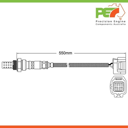 2x New * OEM * Post-Cat LH & RH Oxygen Sensors For Jaguar XKR X100 4.2 ...