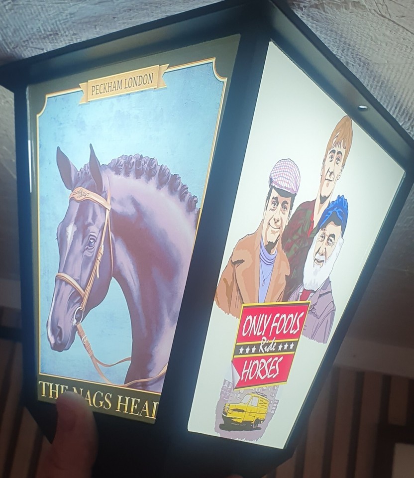 Only Fools and Horses Nags Head Large wall lantern Sign Beer Bar Pub ...
