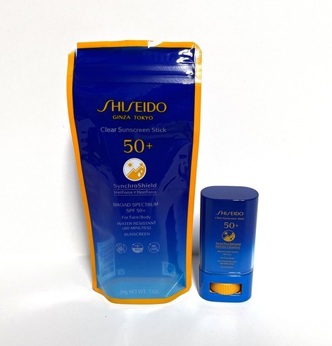 Shiseido Clear Sunscreen Stick SPF 50 FULL Size 20 g/0.7 oz NEW IN BAG ...