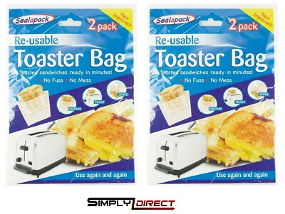 Reusable Toaster Bag Non Stick Toasties Sandwich Toast Bags Pockets ...