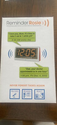 LifeAssist Technologies Reminder Rosie Alarm Clock W/ Voice Reminder ...