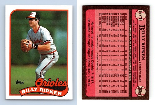 Billy Ripken - Orioles #571 Topps 1989 Baseball Trading Card | eBay